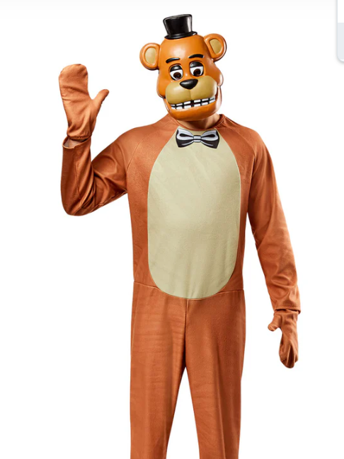 Rubies Five Nights Freddy Costume Jumpsuit, Gloves | The Nick Nackery