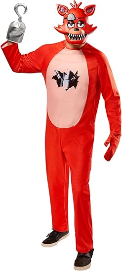 Rubies Five Nights at Freddy ' S Foxy Costume Jumpsuit, Gloves | The ...