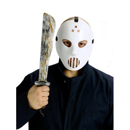 Hockey Mask and Machete Slasher Monster Accessory Set | The Nick Nackery