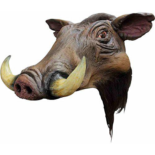 Wild Boar Animal Helmet Latex Mask Prop Cosplay Costume Halloween Party ...